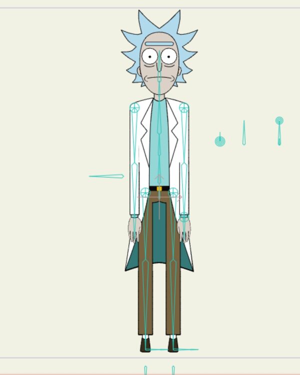 Rigging Rick Sanchez - Skeleton Rigs